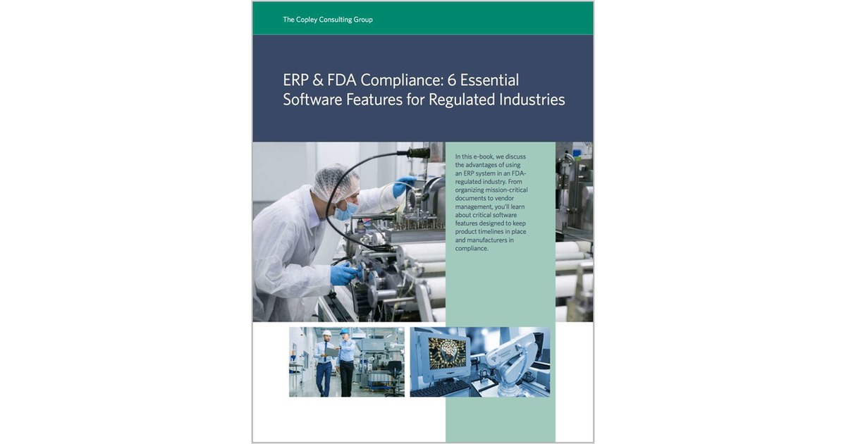 ERP & FDA Compliance: 6 Essential Software Features for Regulated ...