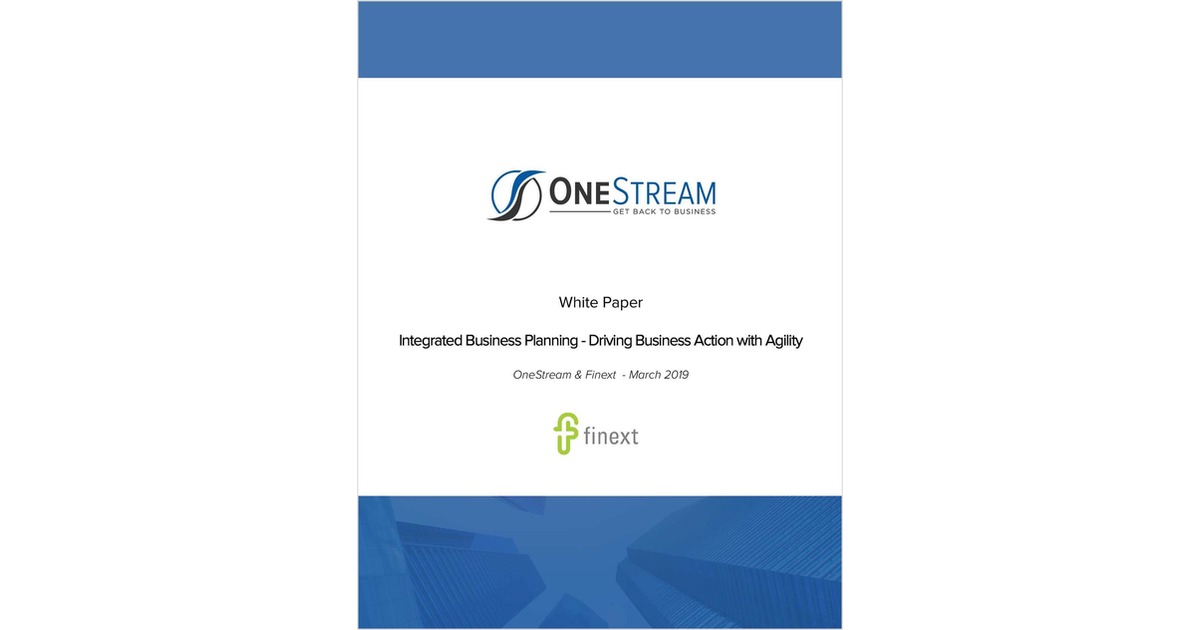 Integrated Business Planning- Driving Business Action with Agility Free White Paper