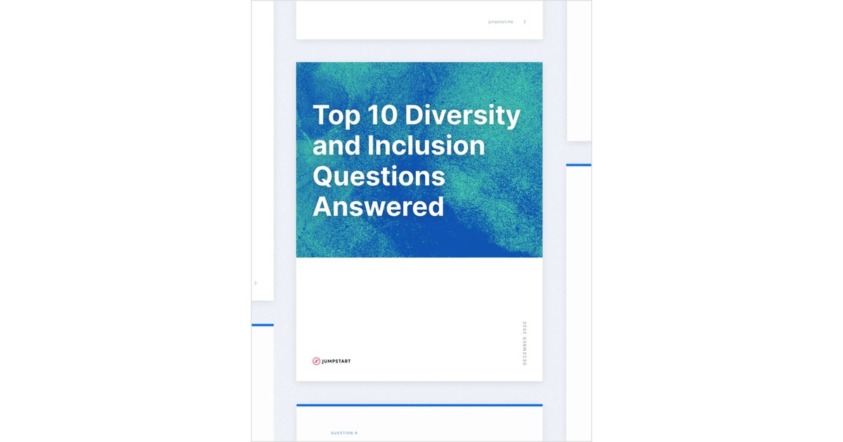 Free eBook: Top 10 Diversity and Inclusion Questions Answered Free eBook