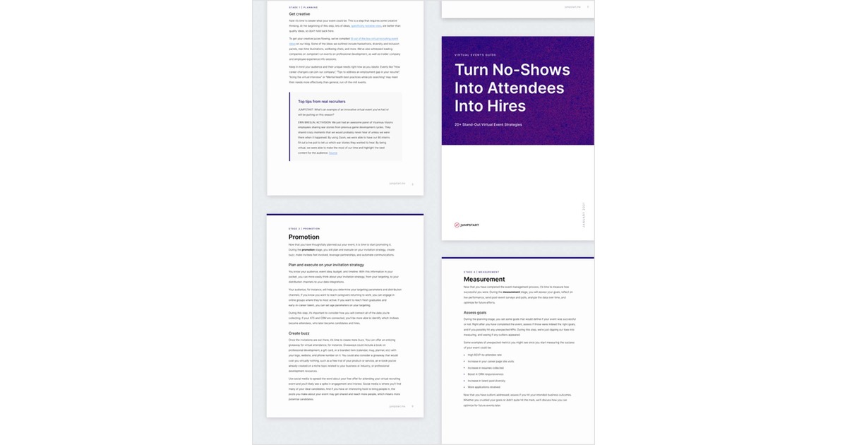 Free Virtual Events Guide: Turn No-Shows Into Attendees Into Hires Free ...