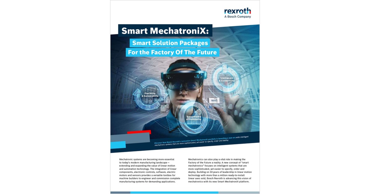 Smart MechatroniX: Smart Solution Packages for the Factory of the ...
