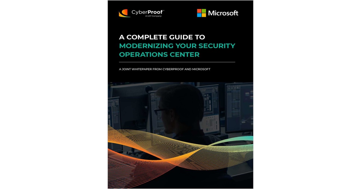 A Complete Guide To Modernizing Your Security Operations Center Free Guide
