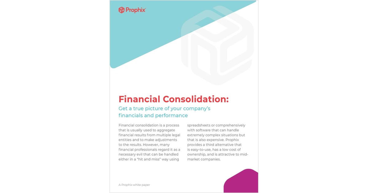 Financial Consolidation: Get a True Picture of Your Company's ...