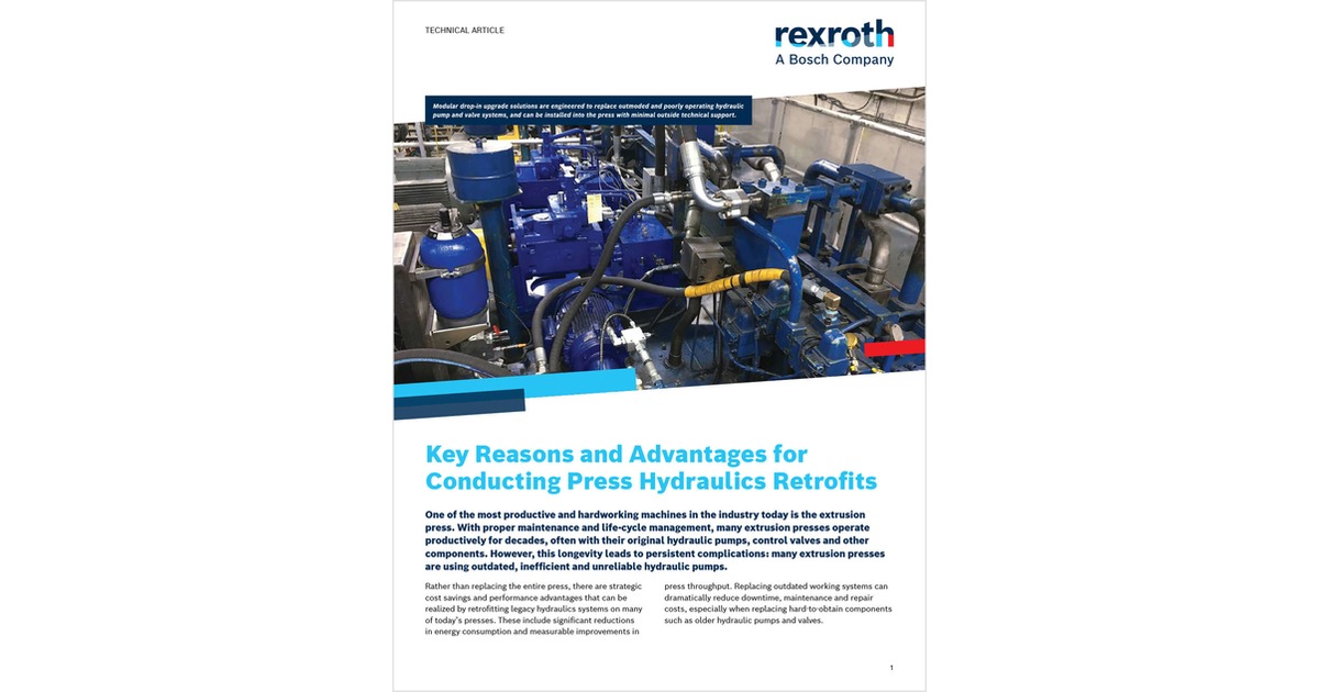 Key Reasons and Advantages for Conducting Press Hydraulic Retrofits ...