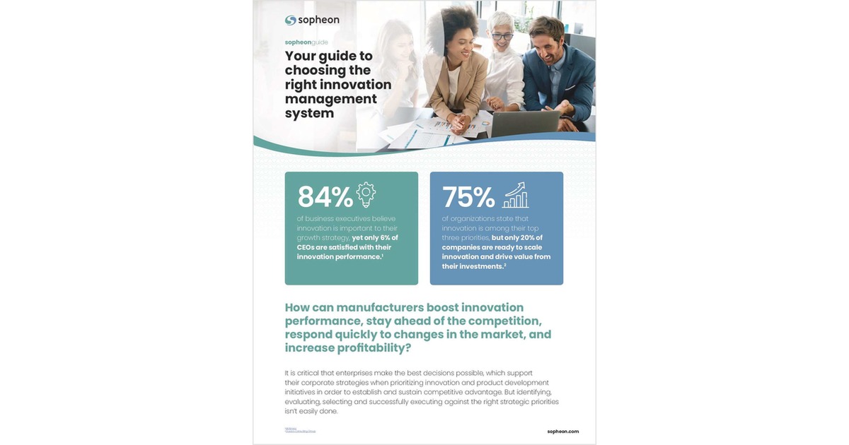Your Guide to Choosing the Right Innovation Management System Free eGuide