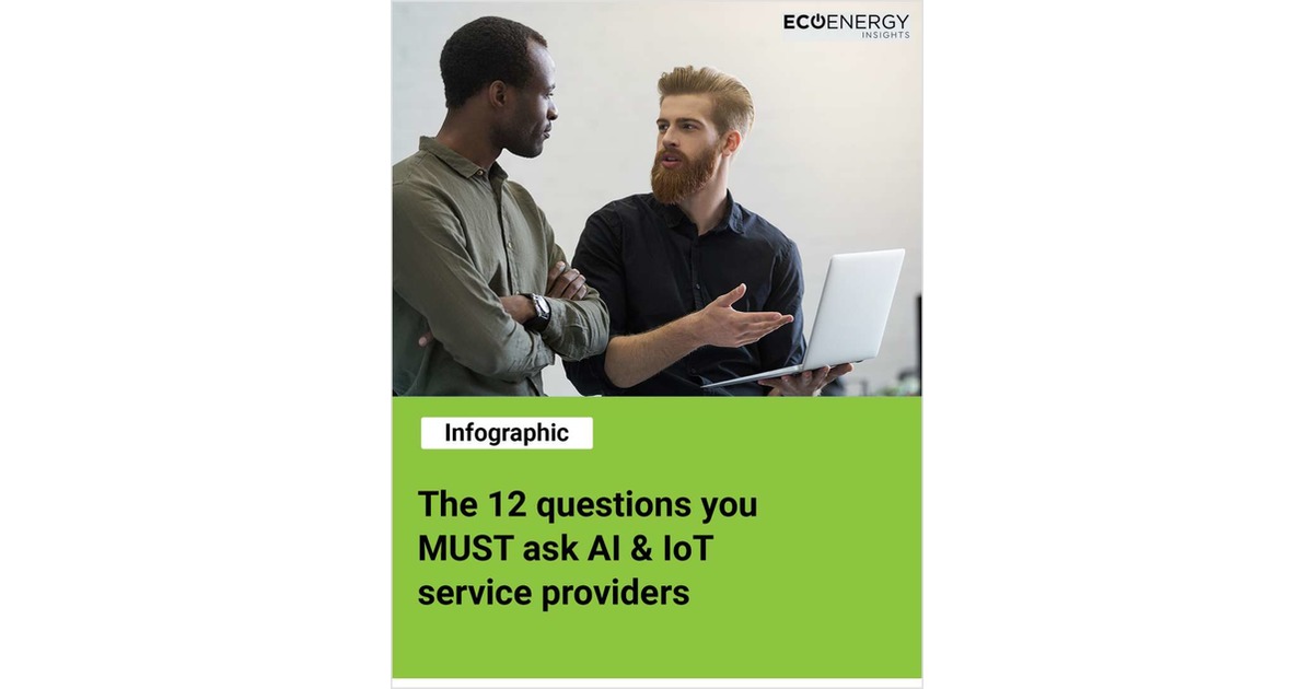 12 questions to ask IoT and AI solutions providers - an infographic ...