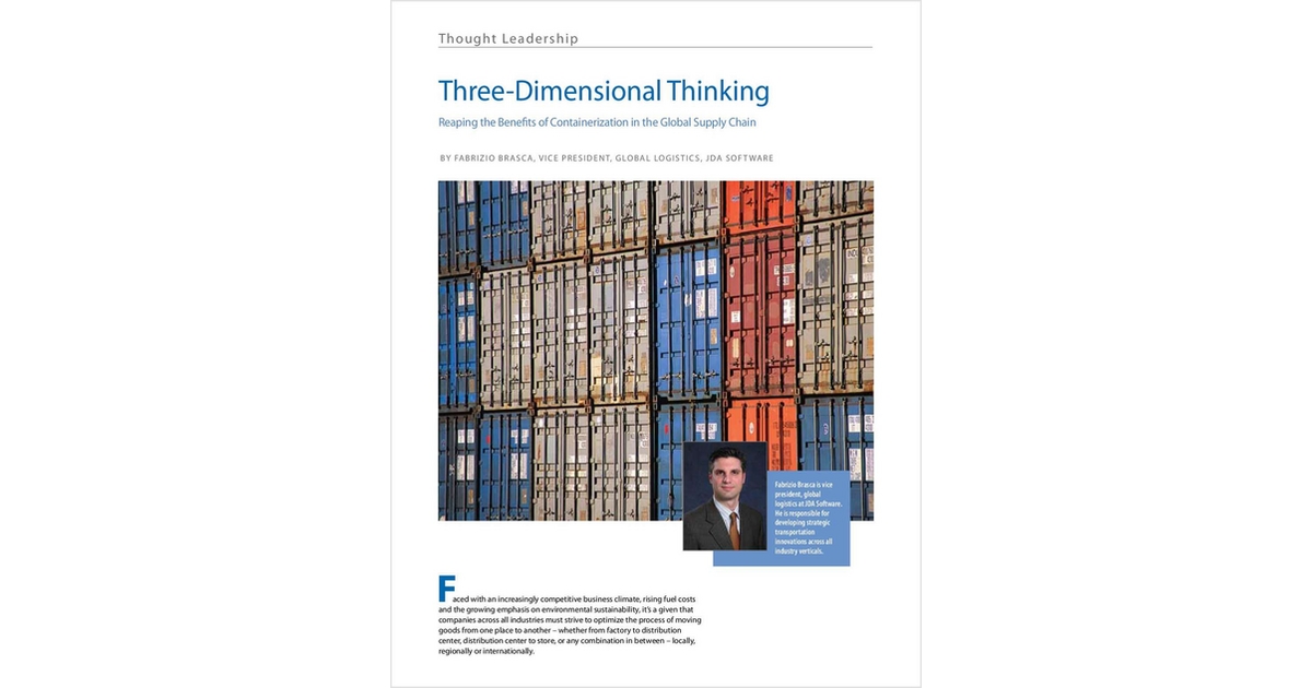Three-Dimensional Thinking: Reaping the Benefits of Containerization in ...