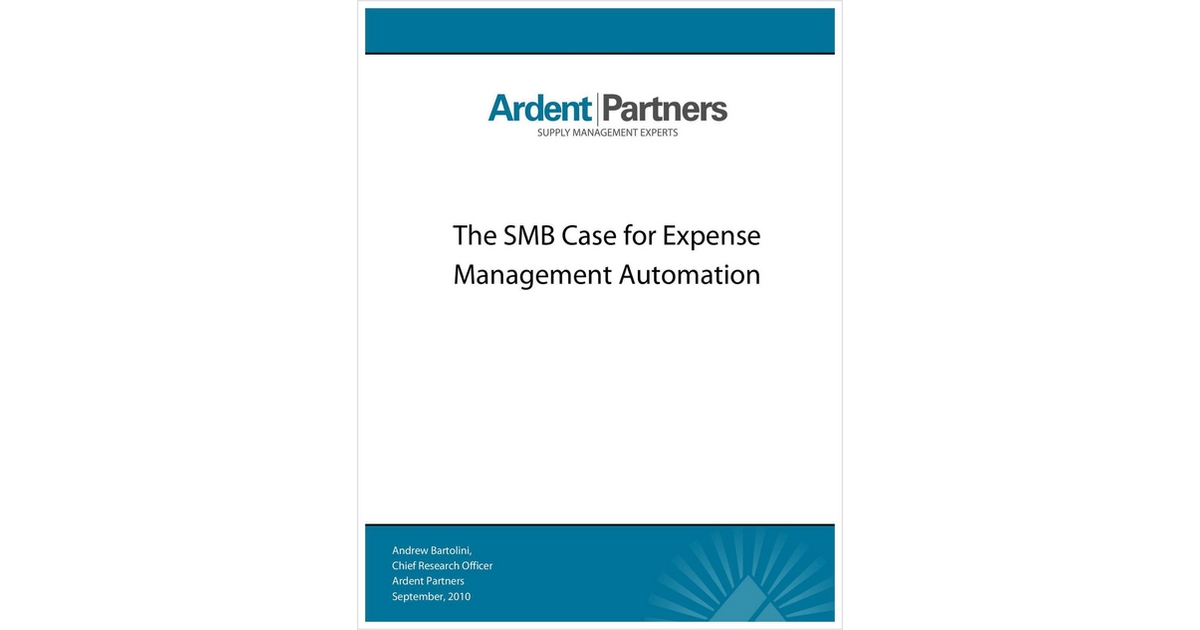 SMB Case for Expense Management Automation, Free Concur Technologies ...