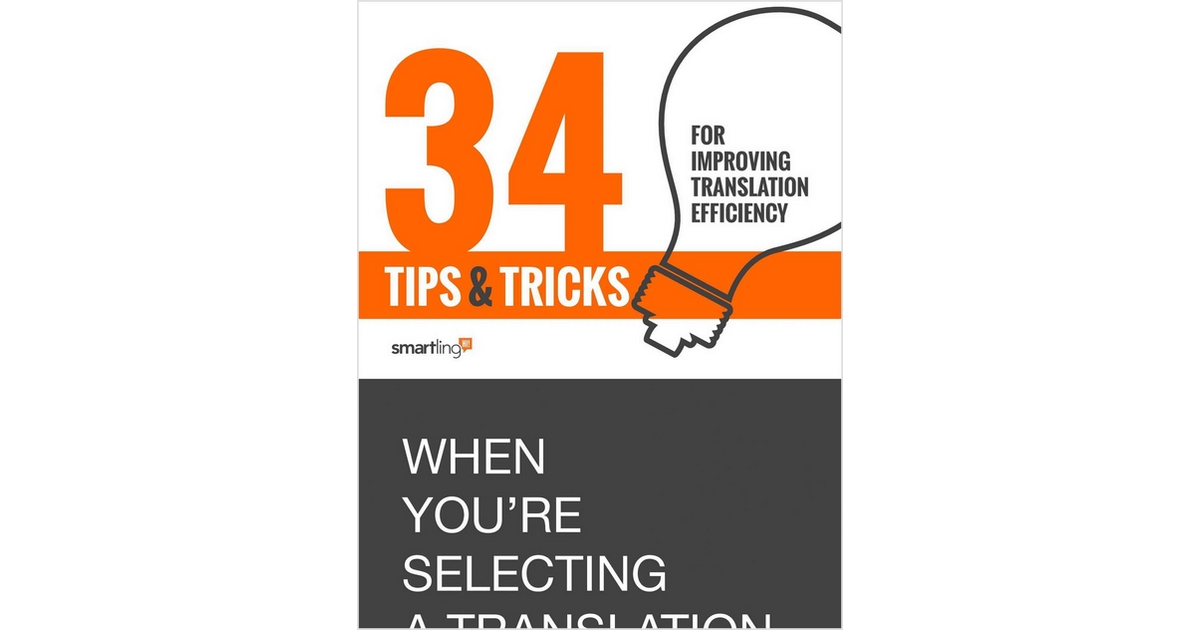 34 Tips & Tricks for Improving Translation Efficiency Free eBook