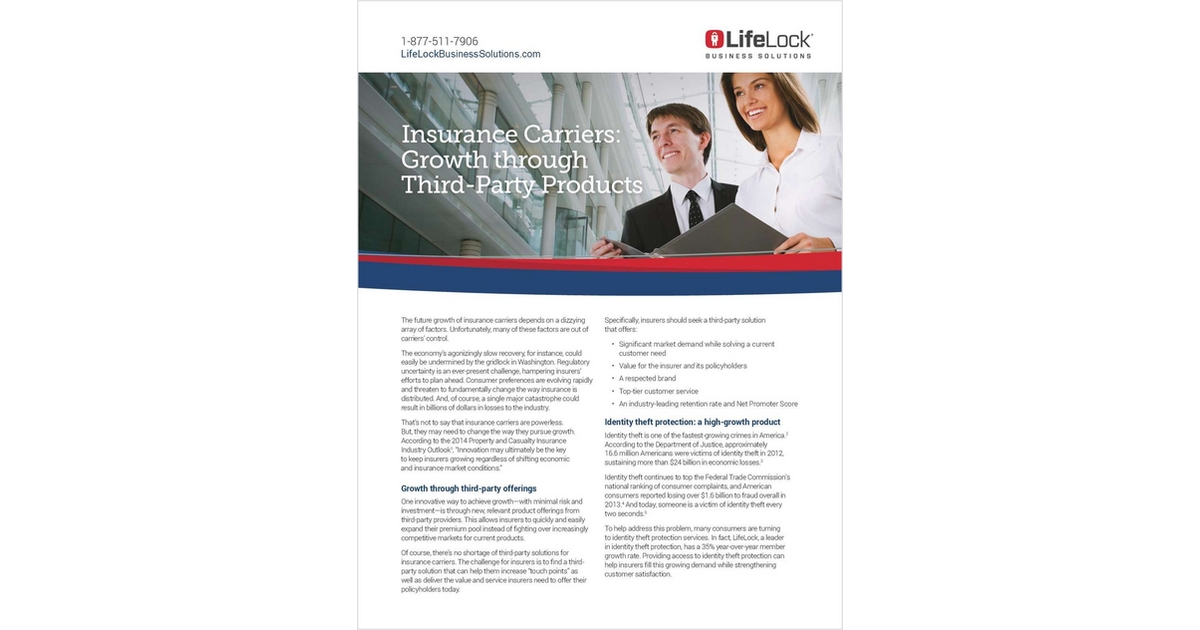 Insurance Carriers: Growth Through Third-Party Products Free White Paper