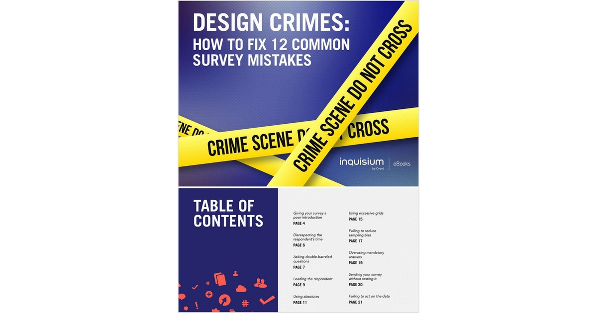 Design Crimes: How to Fix 12 Common Survey Mistakes Free eBook