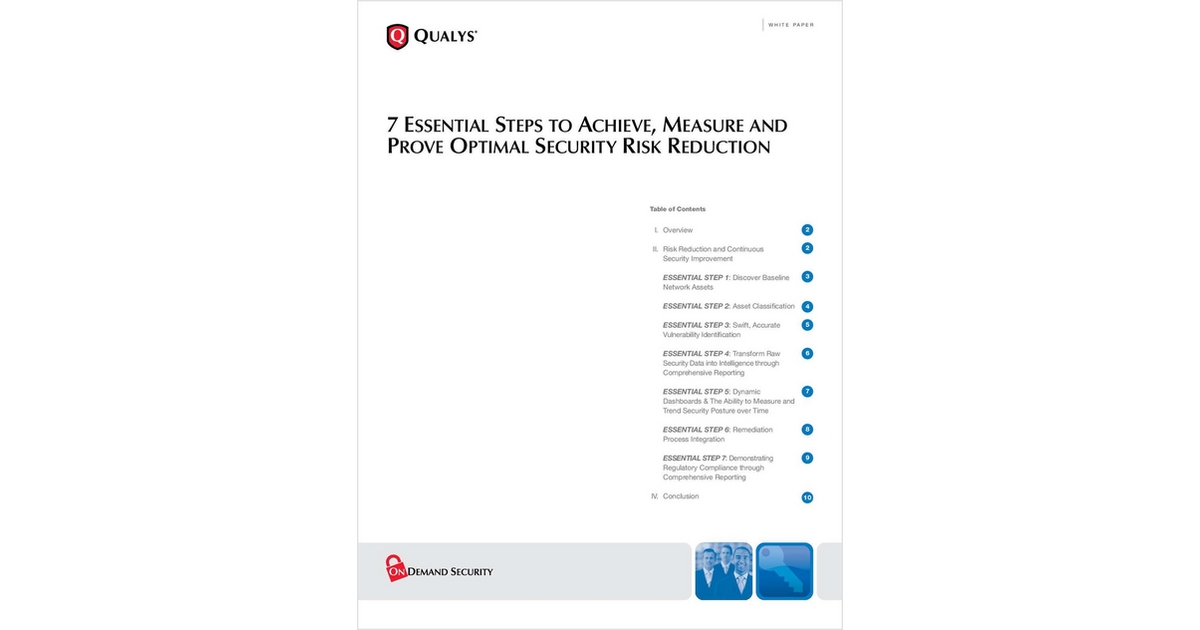 7 Essential Steps to Achieve, Measure and Prove Optimal Security Risk ...
