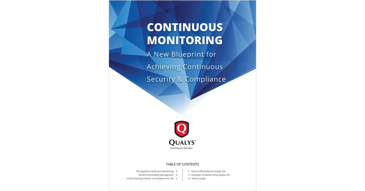 Continuous Monitoring: A New Blueprint for Achieving Continuous ...