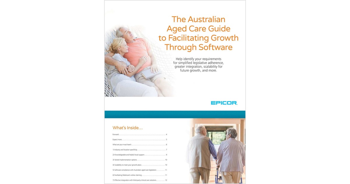 The Australian Aged Care Guide to Facilitating Growth Through Software ...