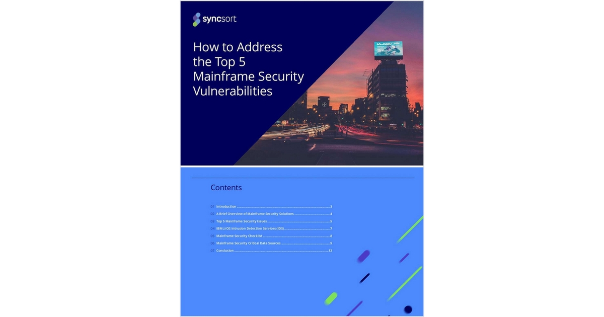 How to Address the Top 5 Mainframe Security Vulnerabilities Free eBook