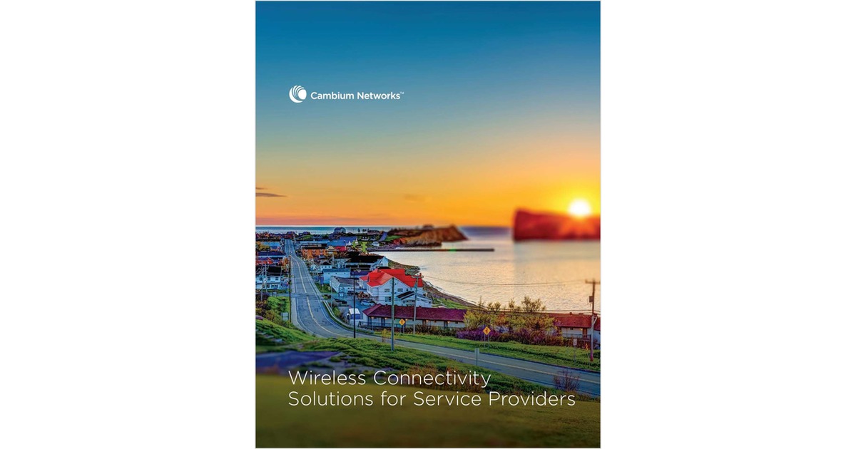 Wireless Connectivity Solutions for Service Providers Free Solution Brief