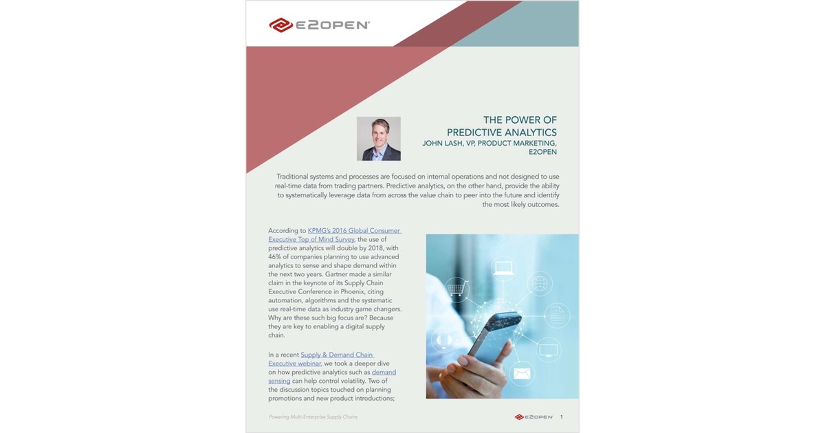 The Power of Predictive Analytics Free White Paper