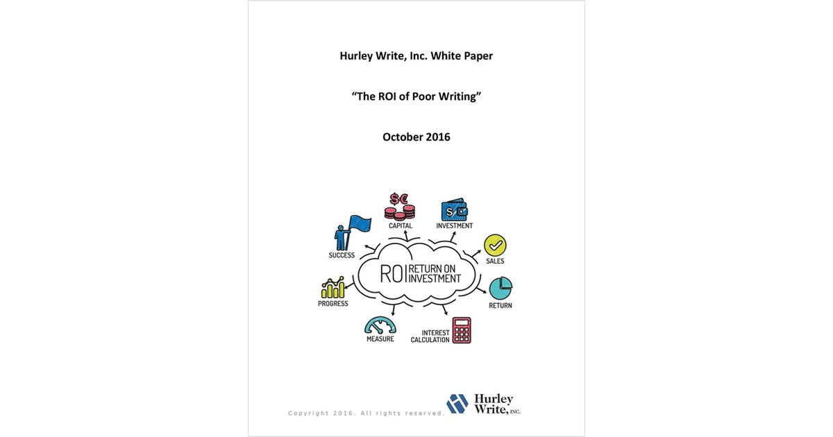 The ROI of Poor Writing Free White Paper