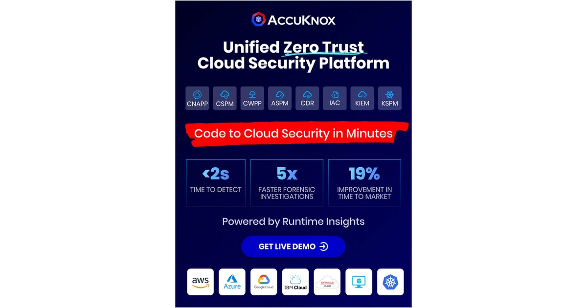 Prevent Zero Day Attacks with Gen AI Powered Zero Trust Cloud Security Solution, Free AccuKnox ...