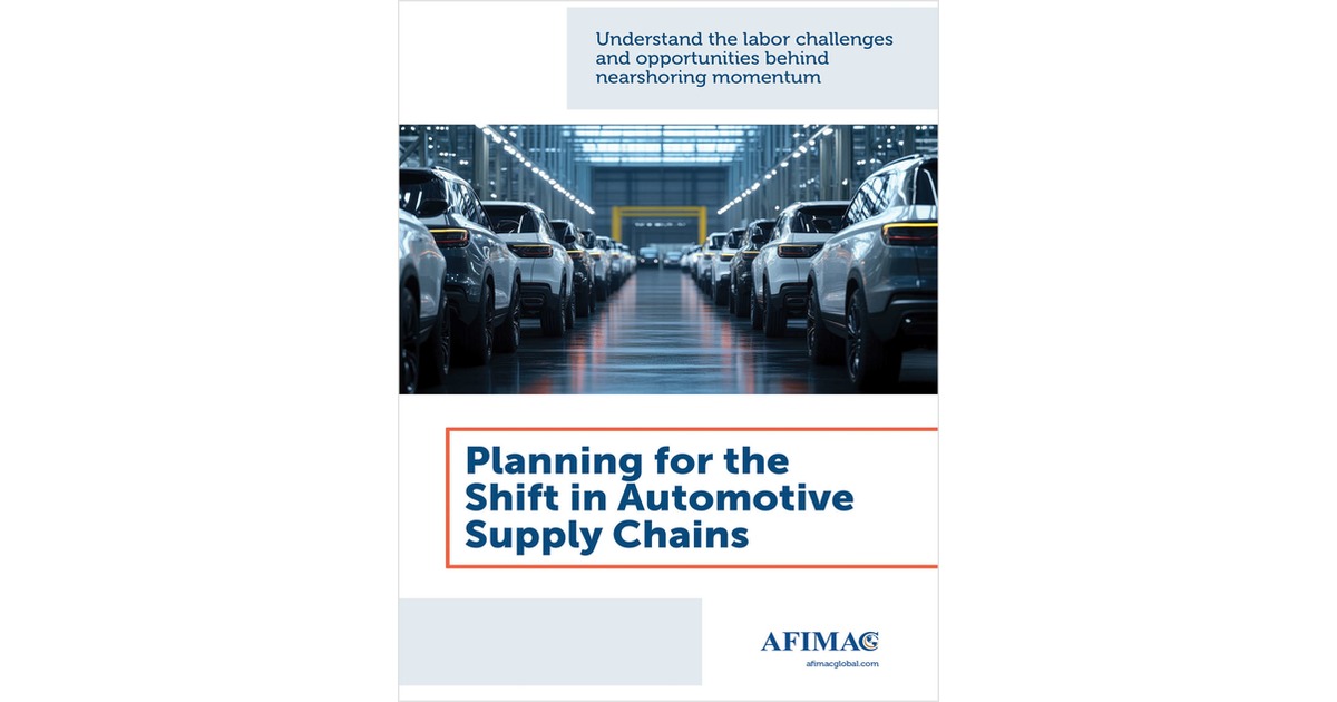 Planning for the Shift in Automotive Supply Chains Free White Paper