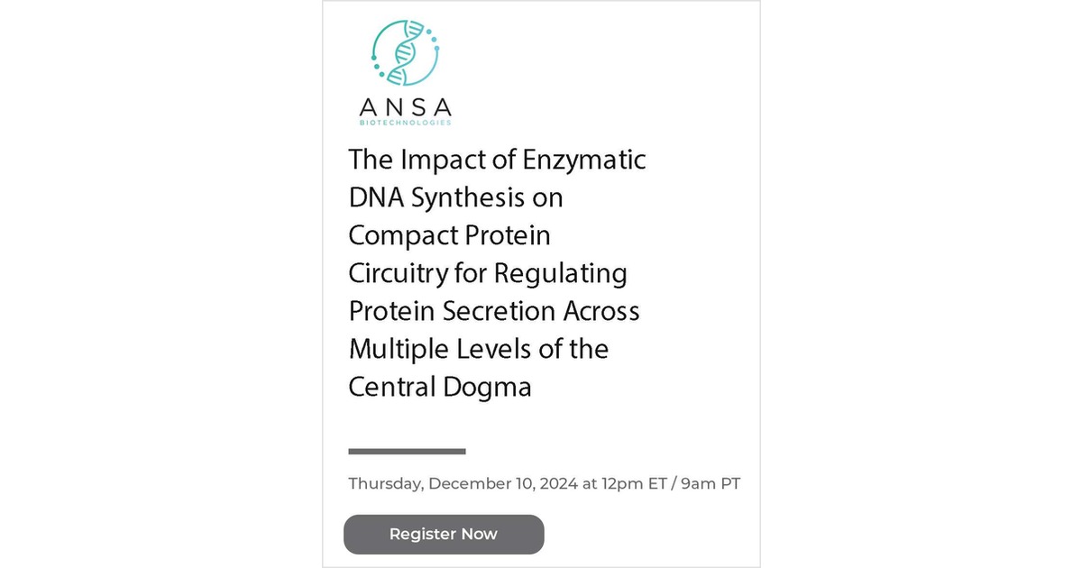The Impact of Enzymatic DNA Synthesis on Compact Protein Circuitry for ...