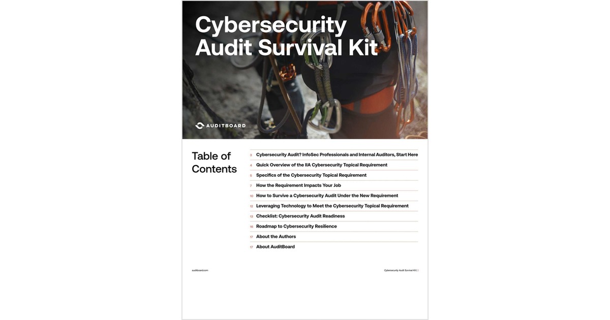 Cybersecurity Audit Survival Kit Free Executive Guide