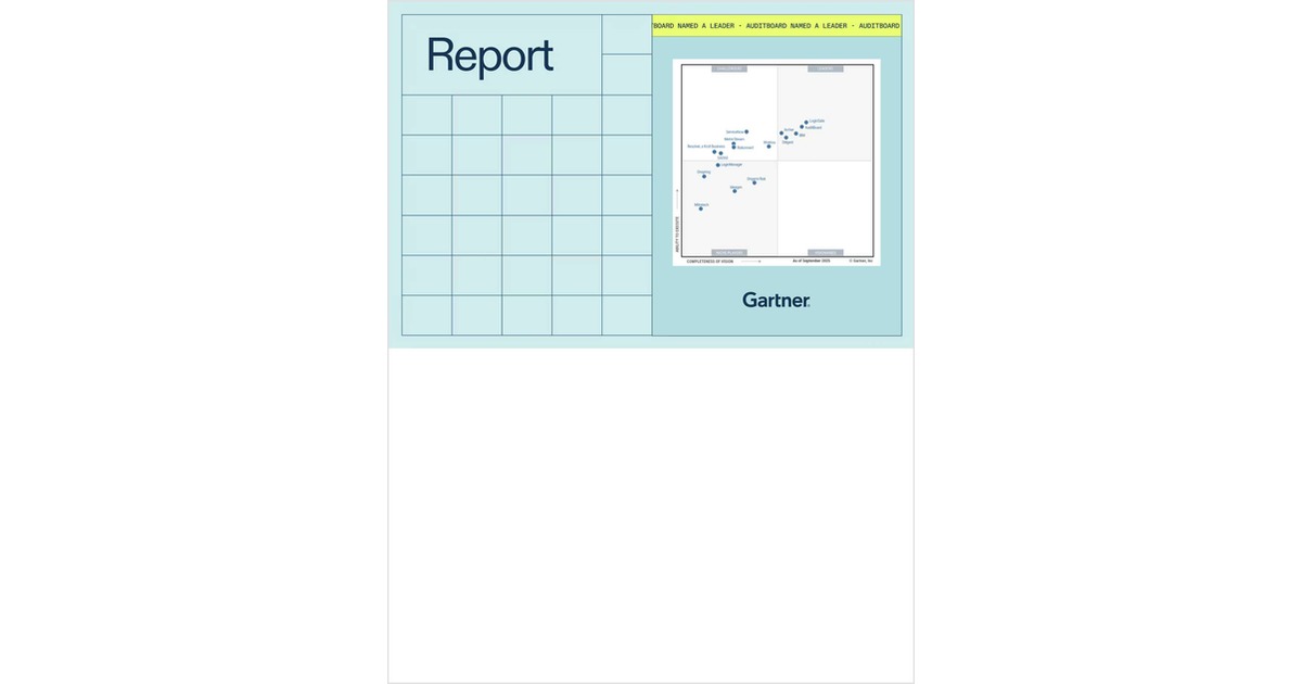 2025 Gartner® Magic Quadrant™ for GRC Tools, Assurance Leaders, Free ...