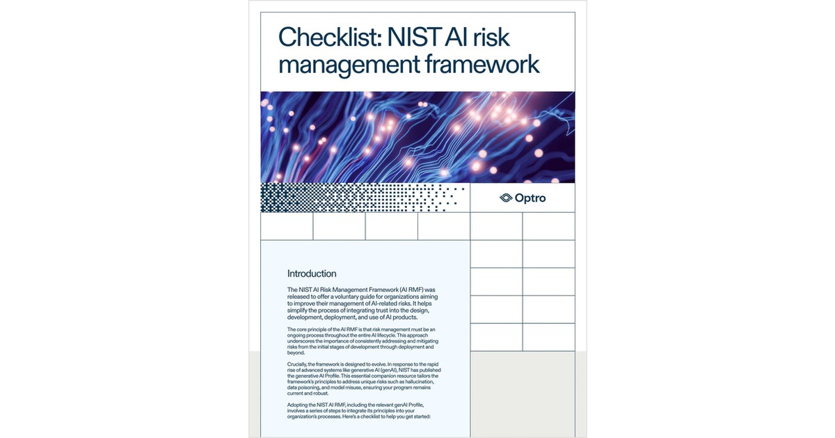 Checklist: NIST AI risk management framework, Free Executive IT Forums ...