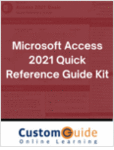 Microsoft Access 2021 – Reference Guide Kit | Knowledge Hub Media
