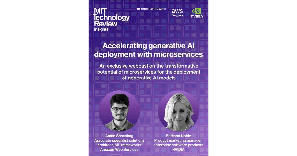 Accelerating generative AI deployment with microservices, Free MIT ...