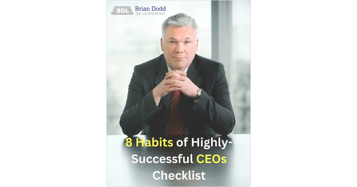 8 Habits of Highly-Successful CEOs Checklist Free Checklist