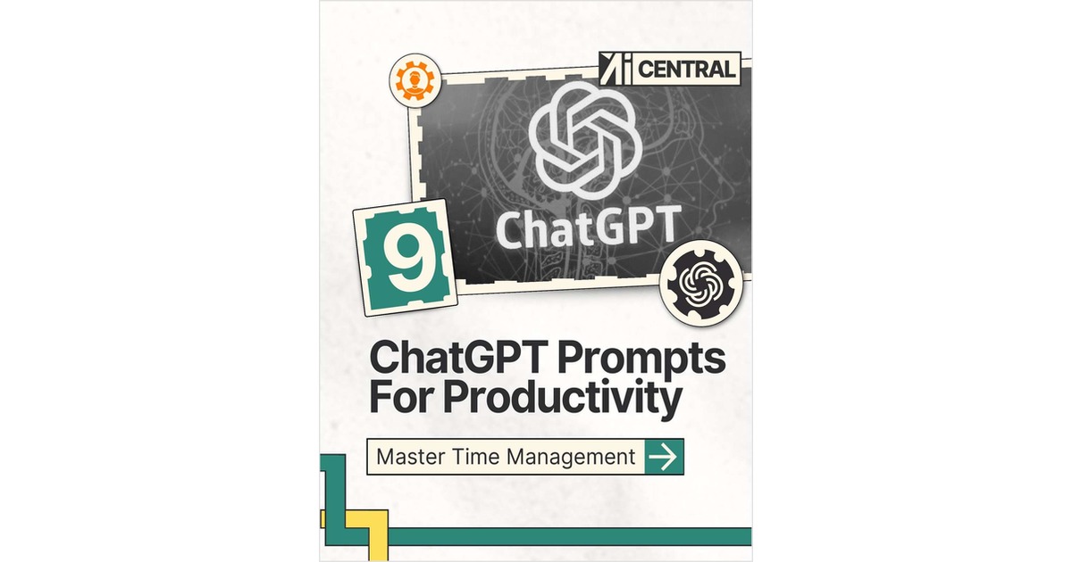 9 ChatGPT Prompts for Productivity ($21 Value) FREE For a Limited Time ...