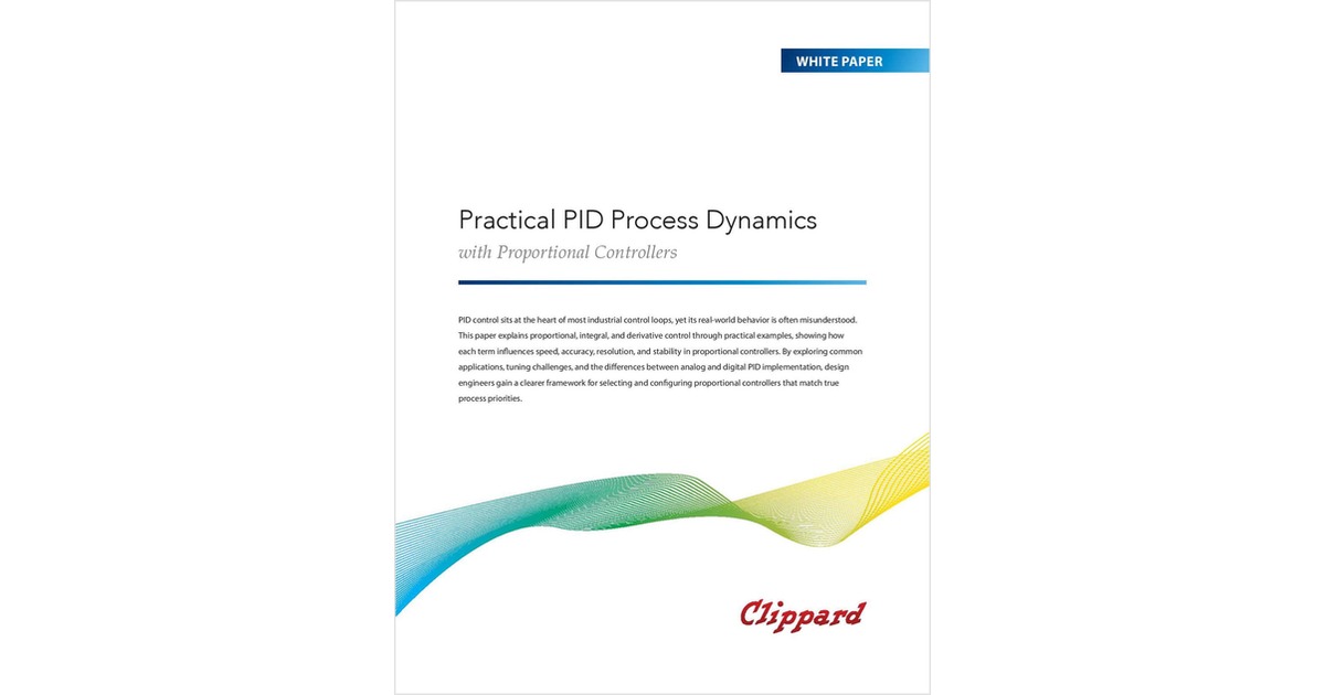 Practical PID Process Dynamics with Proportional Controllers Free White ...