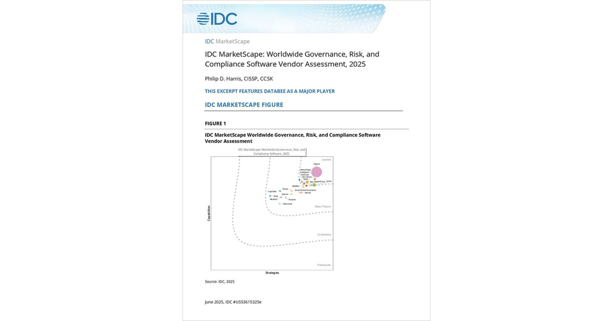 Data-Driven GRC Starts Here -DataBee Named a Major Player in the IDC ...