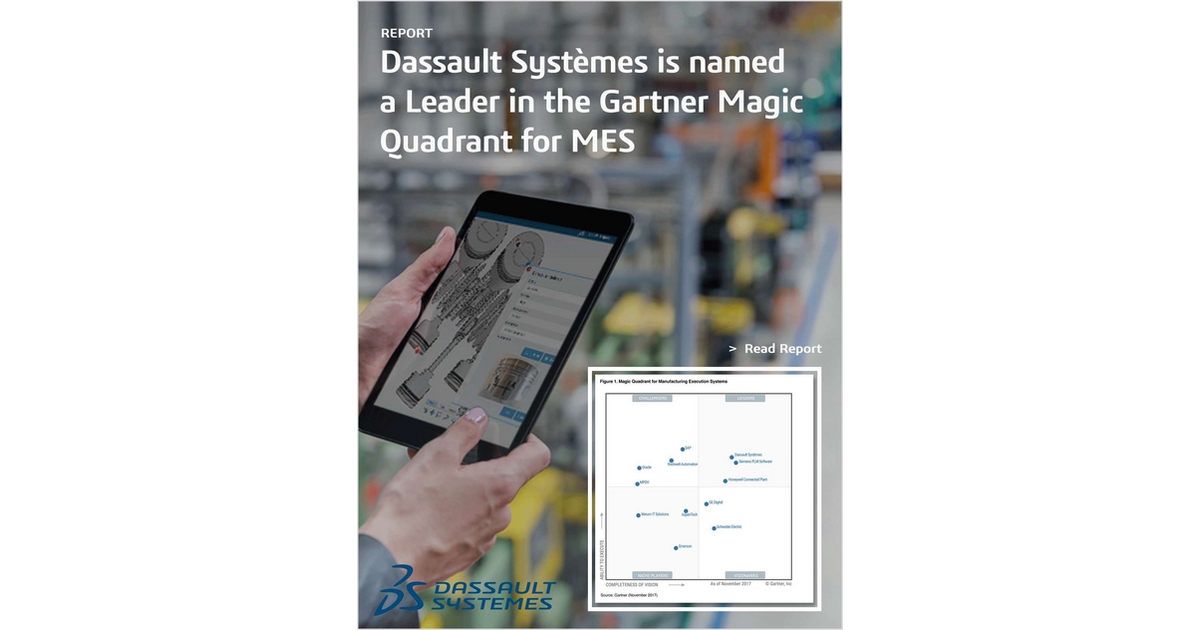 Magic Quadrant for Manufacturing Execution Systems, Free Dassault ...