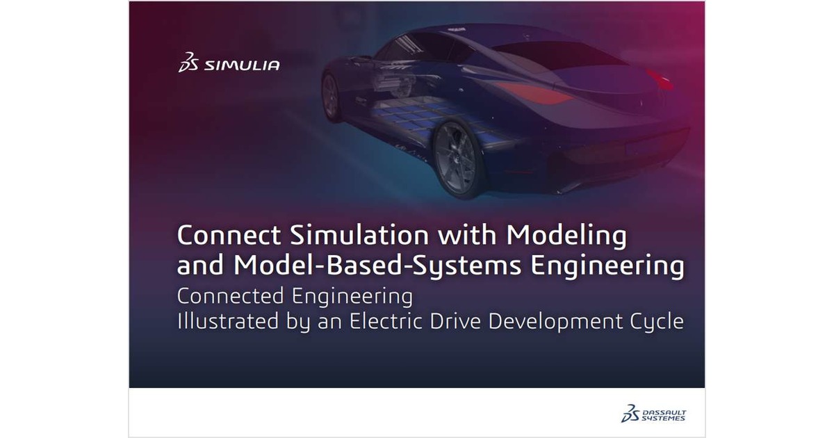 Connect Modeling and Simulation with MBSE - illustrated by an E-Drive ...