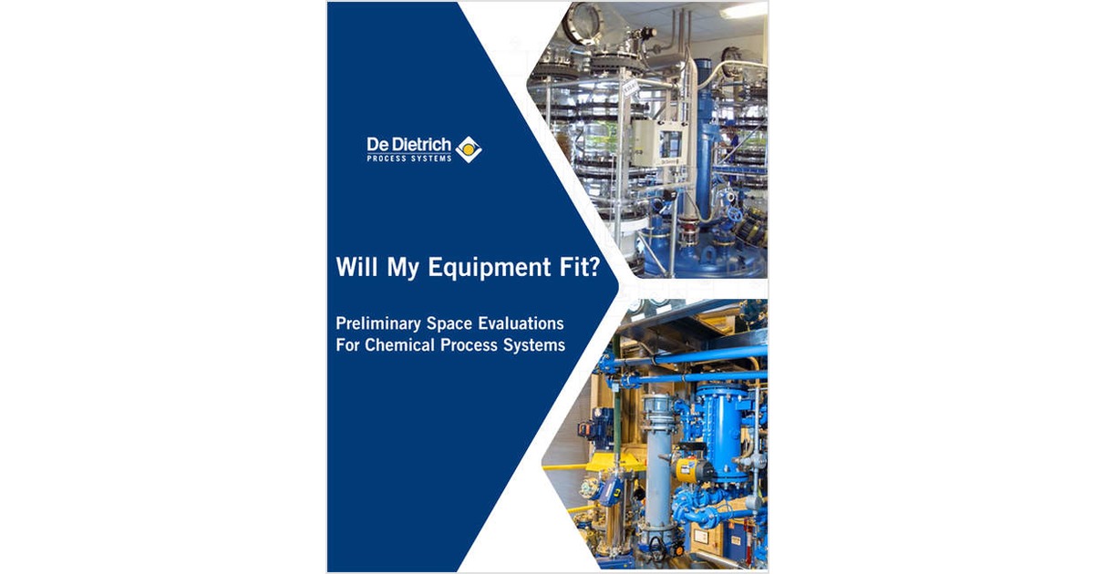 Preliminary Space Evaluations For Chemical Process Systems, Free De ...
