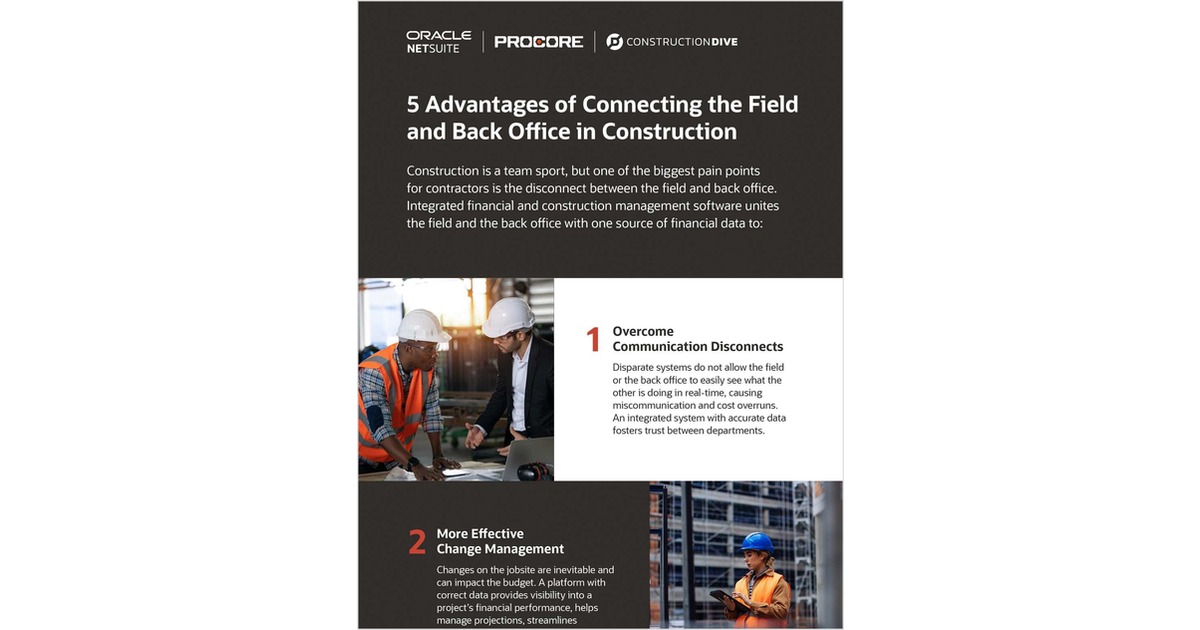5 Benefits of Connecting the Field and Back Office in Construction Free ...