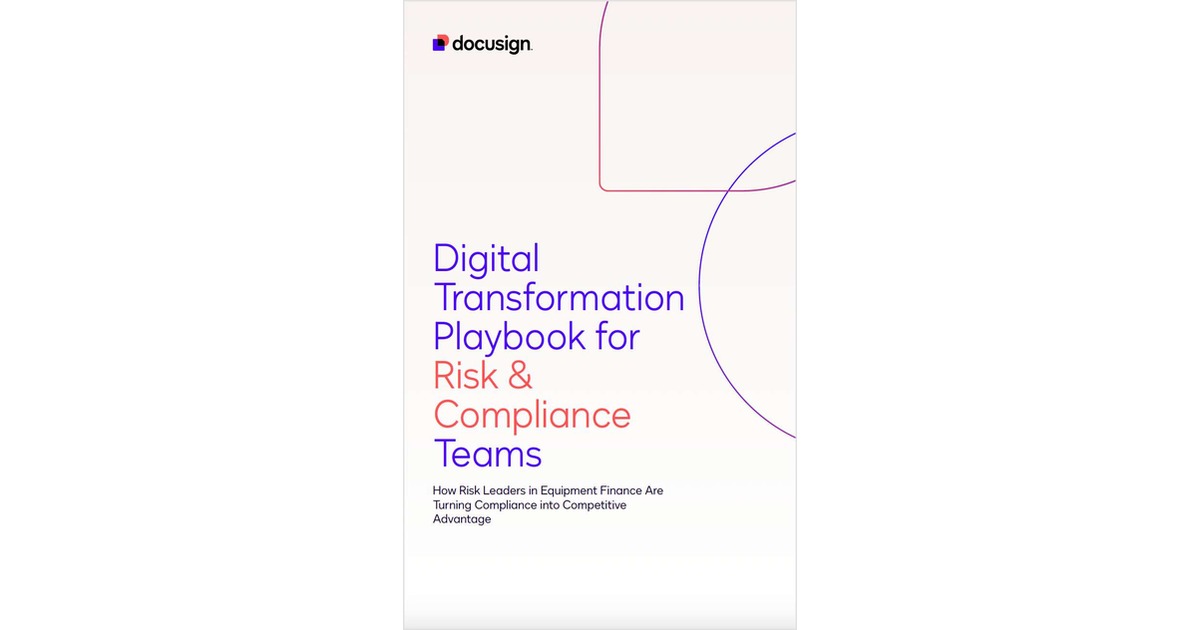 Digital Transformation Playbook for Risk & Compliance Teams Free Playbook