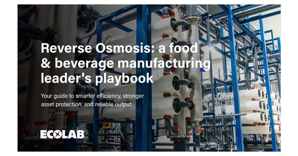 Reverse Osmosis: a food & beverage manufacturing leader's playbook Free ...