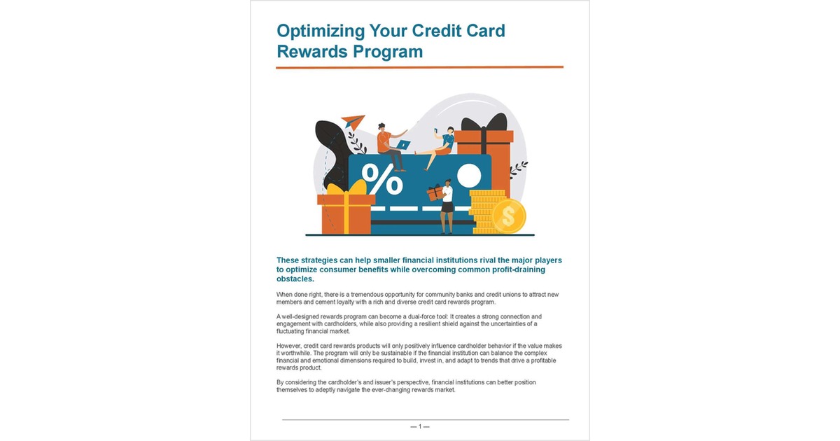 Optimizing Your Credit Card Rewards Program Free White Paper