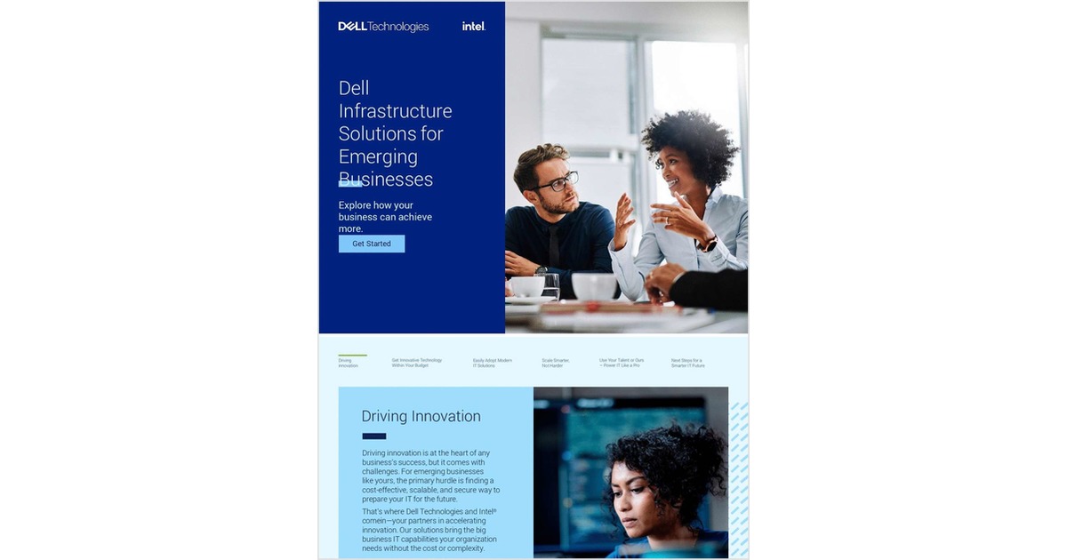 Dell Infrastructure Solutions for Emerging Businesses, Free Dell ...