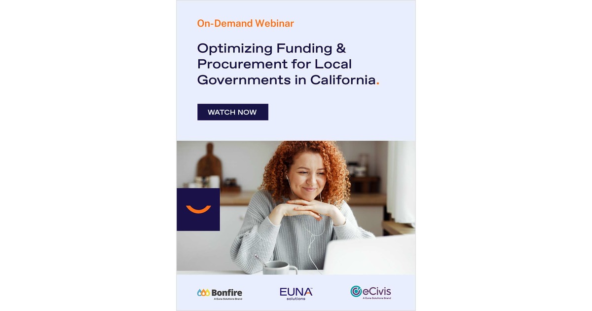 Optimizing funding & procurement for Local Governments in California ...