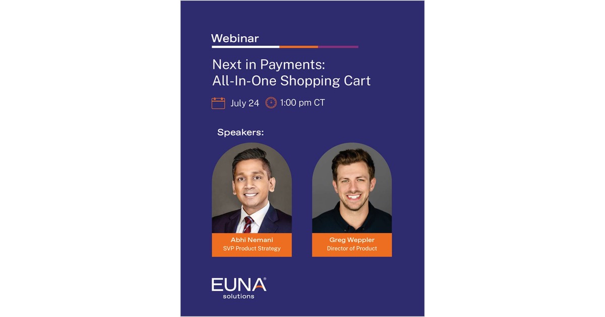 Next in Payments: All-In-One Shopping Cart, Free Euna Solutions Live Webinar