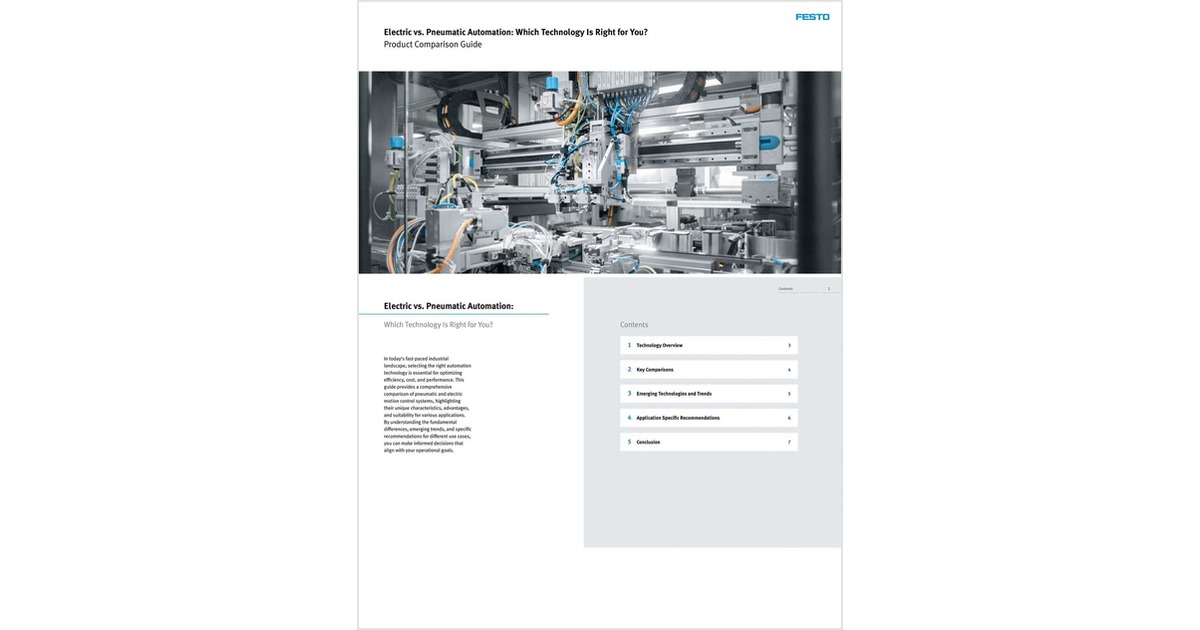 Electric vs. Pneumatic Automation: Which Technology Is Right for You ...