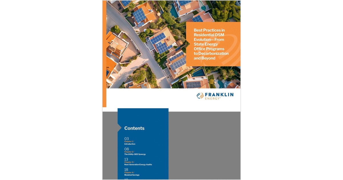 Best Practices in Residential DSM Evolution From State Energy Office ...