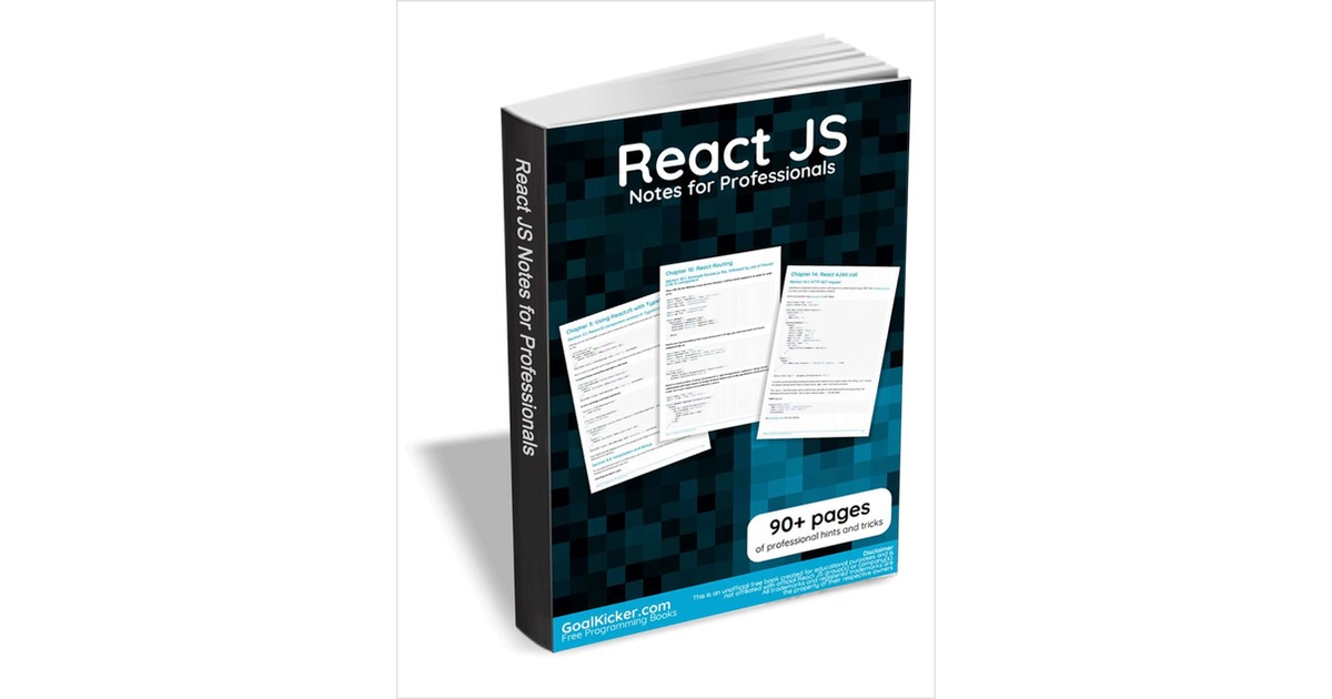 React JS Notes for Professionals Free eBook