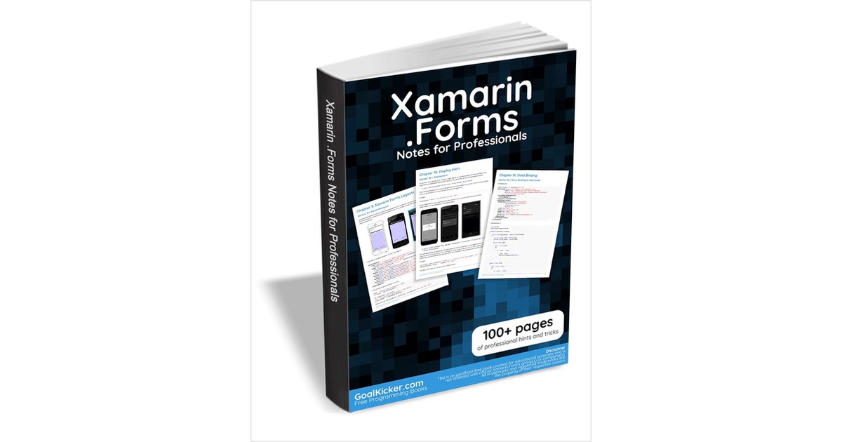 Xamarin.Forms Notes for Professionals Free eBook