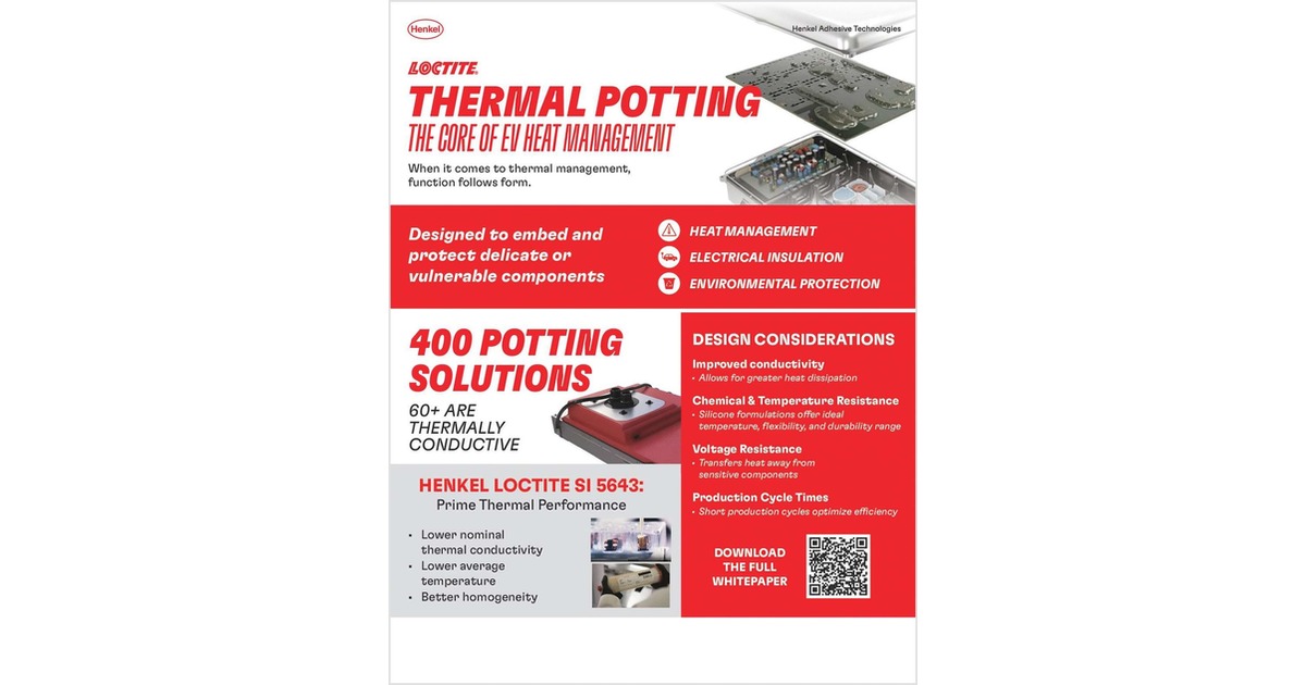 Thermal Potting: The Core of EV Heat Management, Free Henkel Infographic