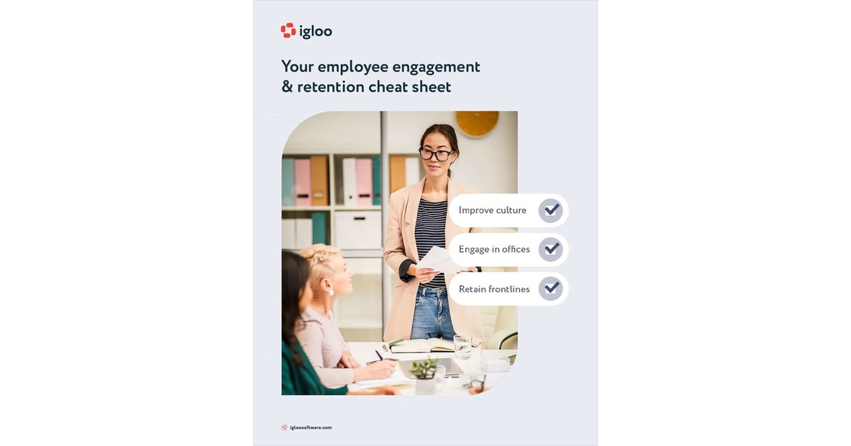 Your employee engagement and retention cheat sheet Free Cheat Sheet